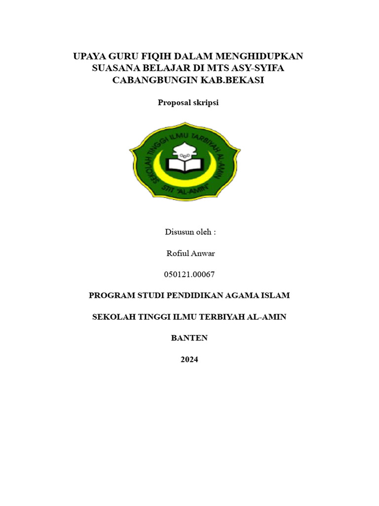 Upaya Rafi Anwar dalam Pembelajaran Fiqih | PDF | Karier & Perkembangan