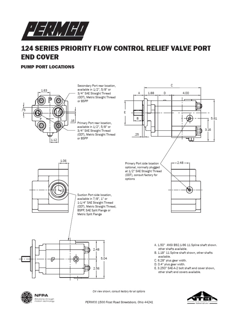 124 Priority Flow Relief Valve Service Manual | PDF | Pump | Valve