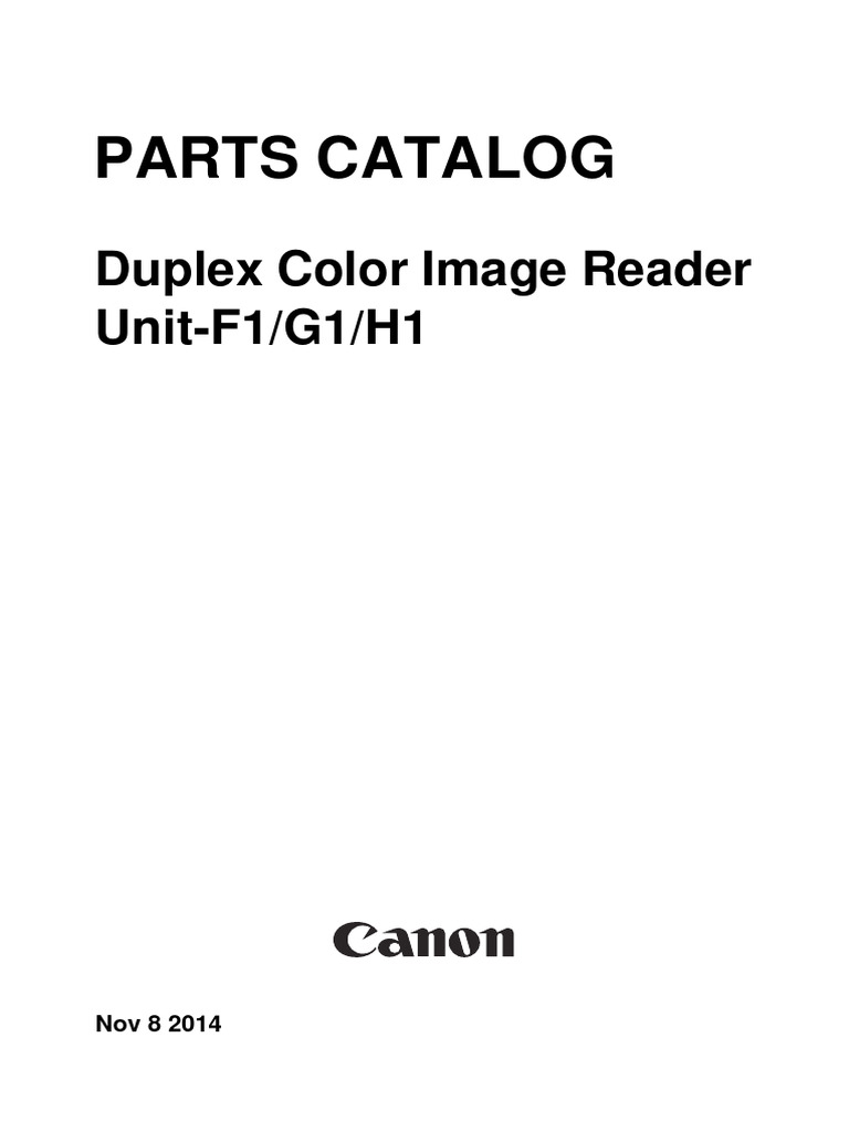 IR ADV8205 Image Reader Unit - G1 - PartsCatalog - E | PDF | Belt ...