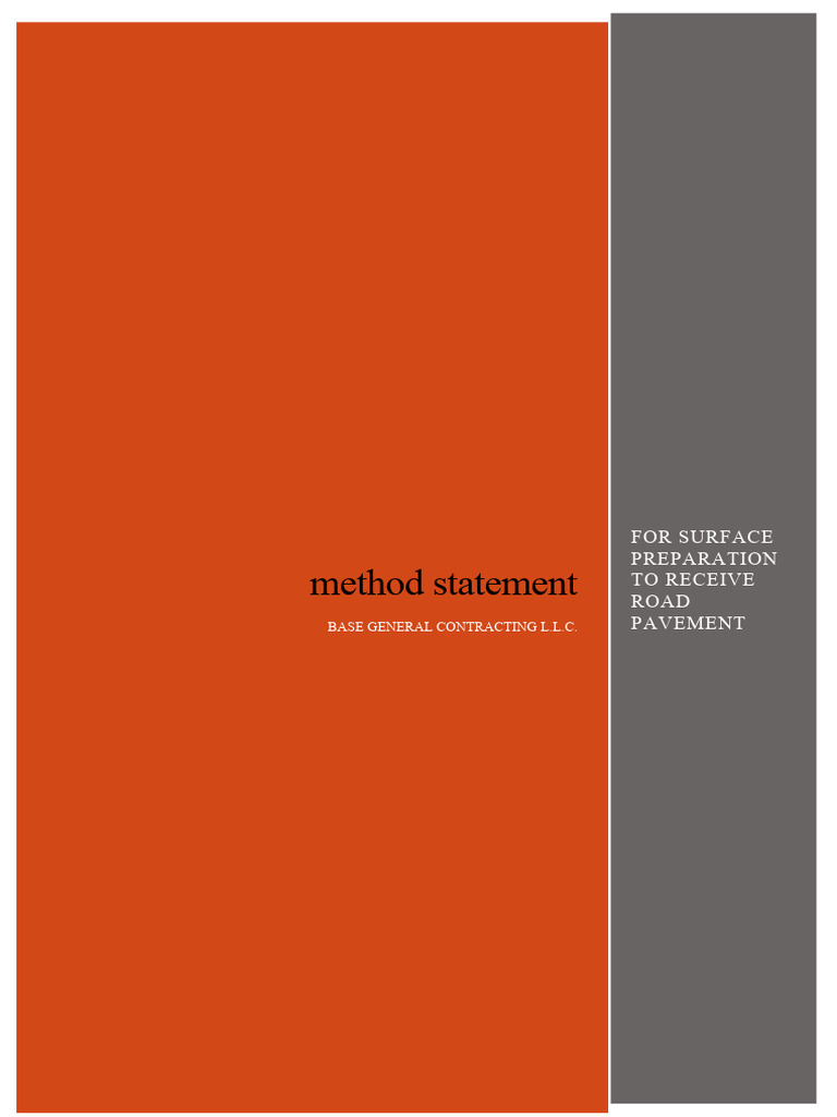 005 - Method Statement - Surface Preparation | PDF | Occupational Safety And Health | General ...