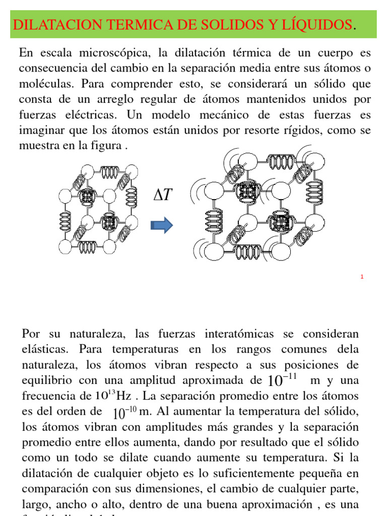 Dilatacion Termica | PDF | Expansión térmica | Ciencias fisicas
