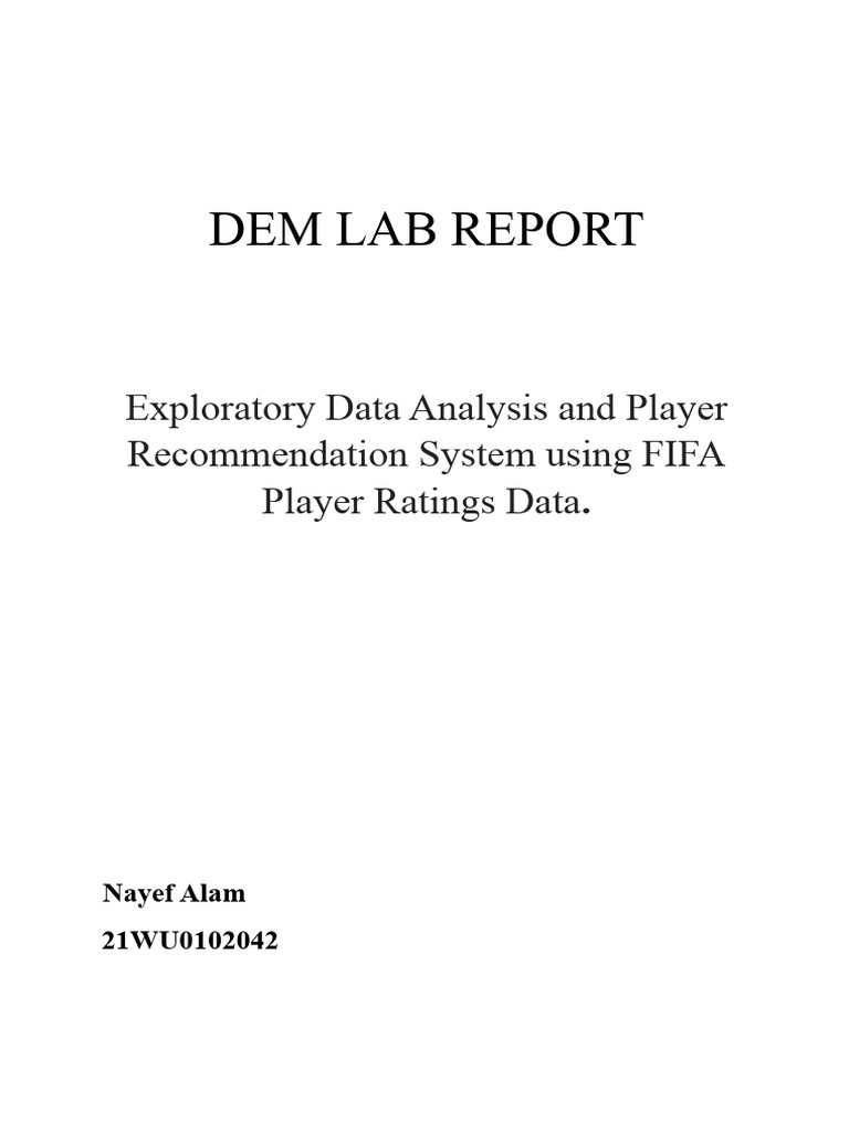 DEM Project Report | Download Free PDF | Computing | Information Science