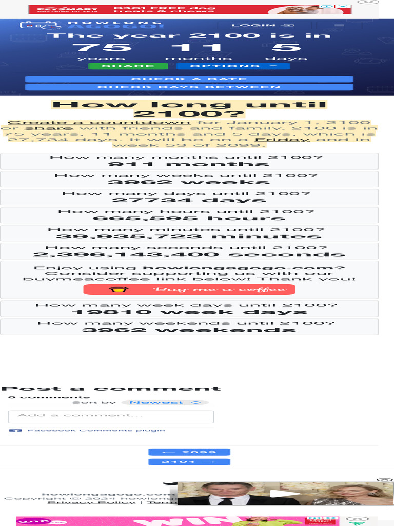 How Long Until The Year 2100 | PDF