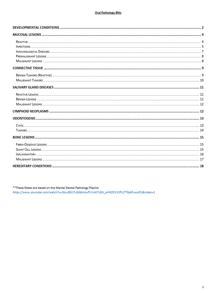 Mental Dental Pathology | PDF | Human Tooth | Cancer