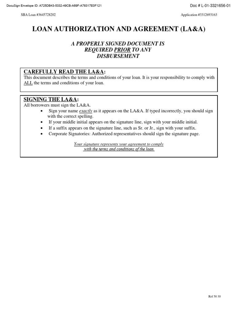 Loan Agreement, Note and Related Documents - 13321656 | PDF | Loans ...