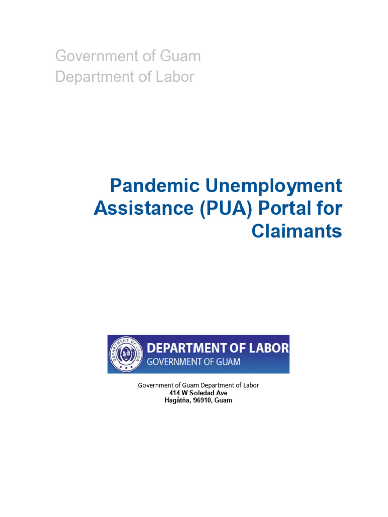 Pandemic Unemployment Assistance (PUA) Portal Claimants Guide | PDF ...