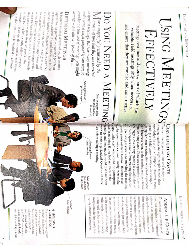 Managing Meetings | PDF