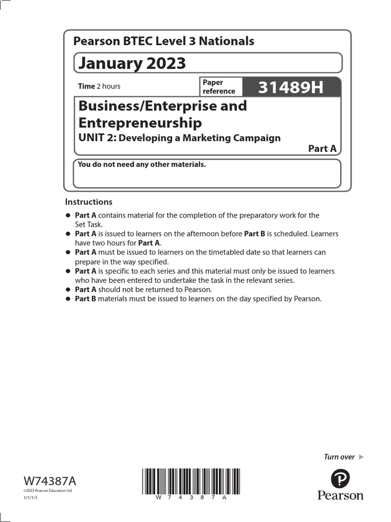 Exam Paper 2023 | PDF