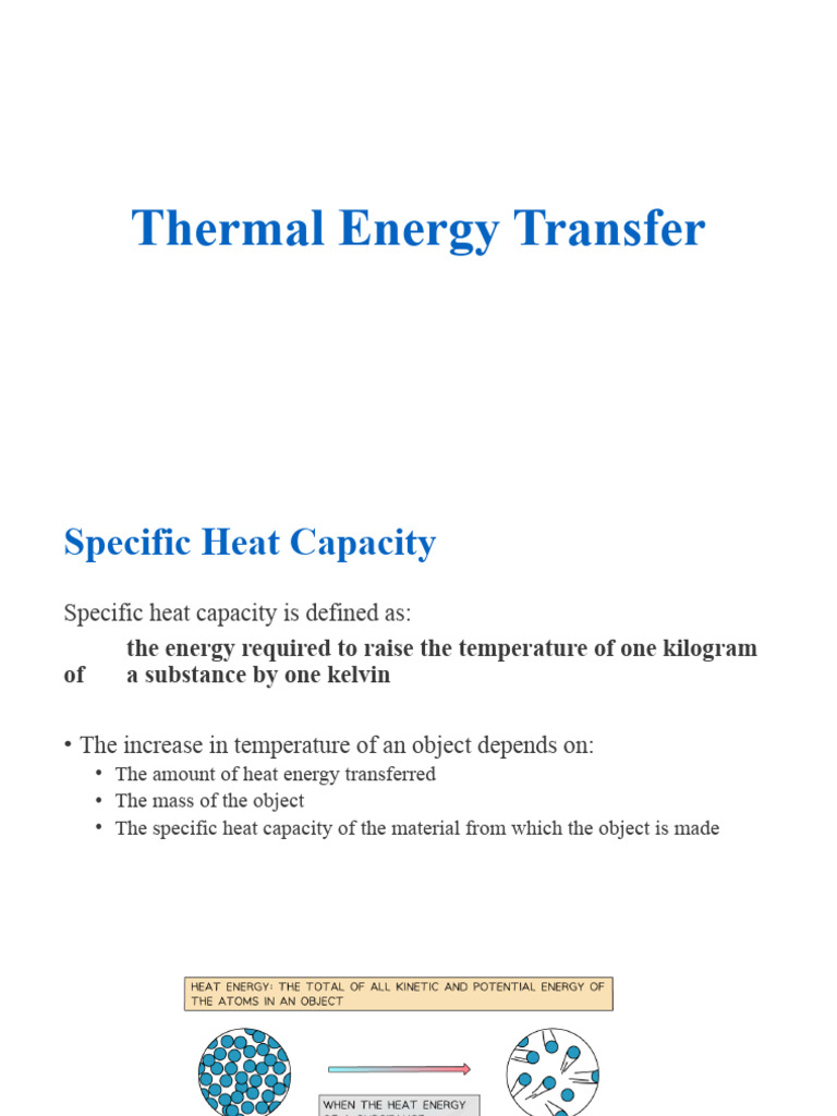 Thermal Energy Transfer | PDF