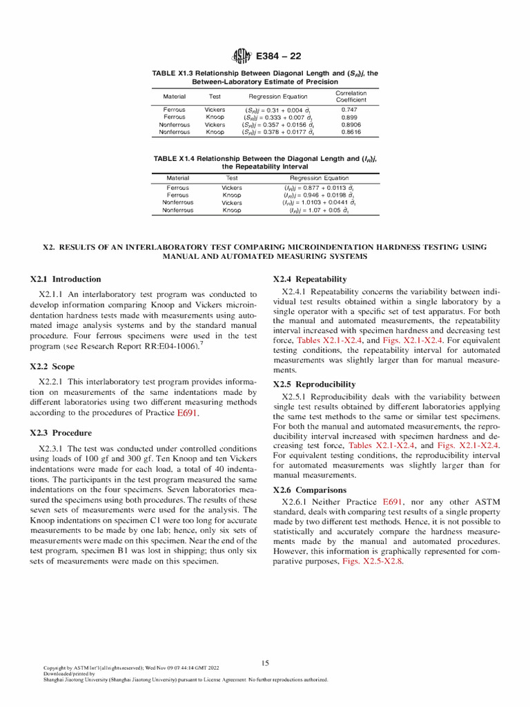 ASTM E384 (2022) - Part15 | PDF | Statistical Analysis | Teaching Mathematics