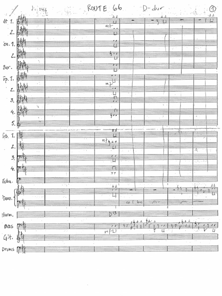 Route 66 - Partitur | PDF