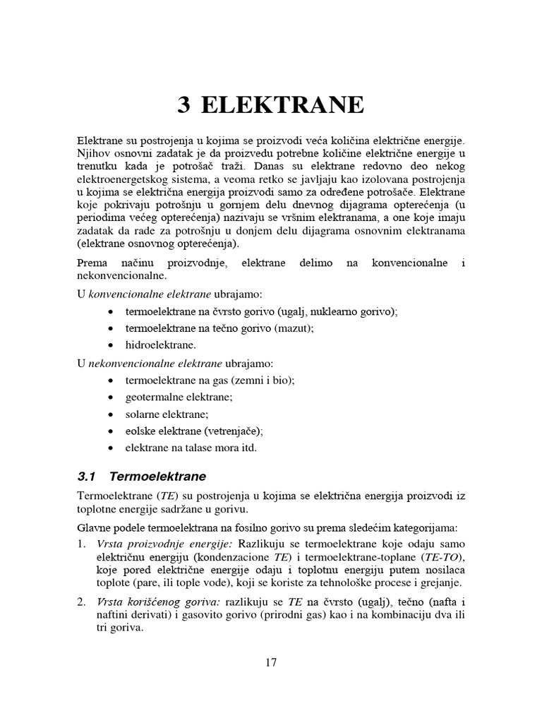 Elektrane Vjezba | PDF