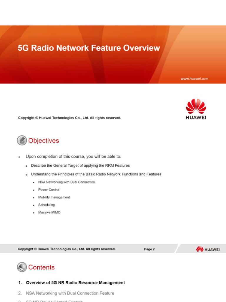 01 - 5G Radio Network Feature Overview | PDF