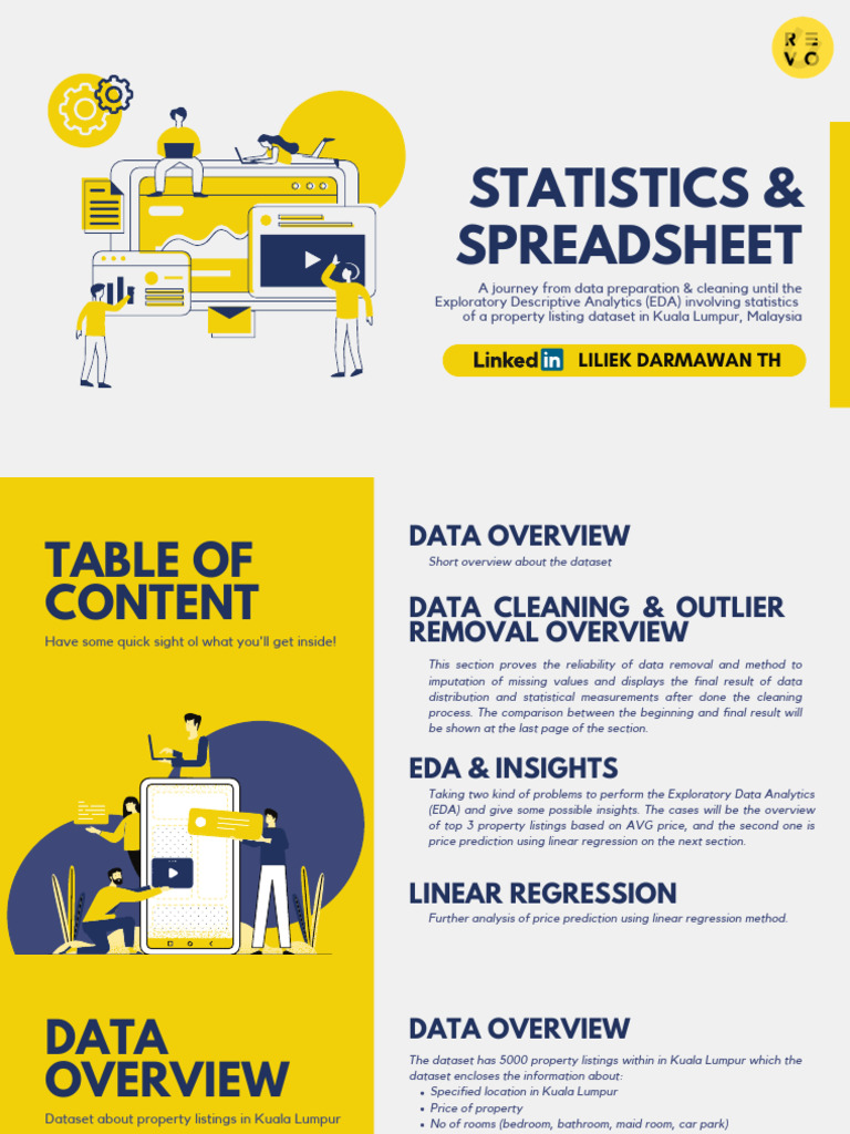 Statistics Spreadsheet Intermediate | Download Free PDF | Coefficient ...