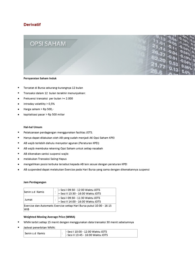 Derivatif Opsi | PDF