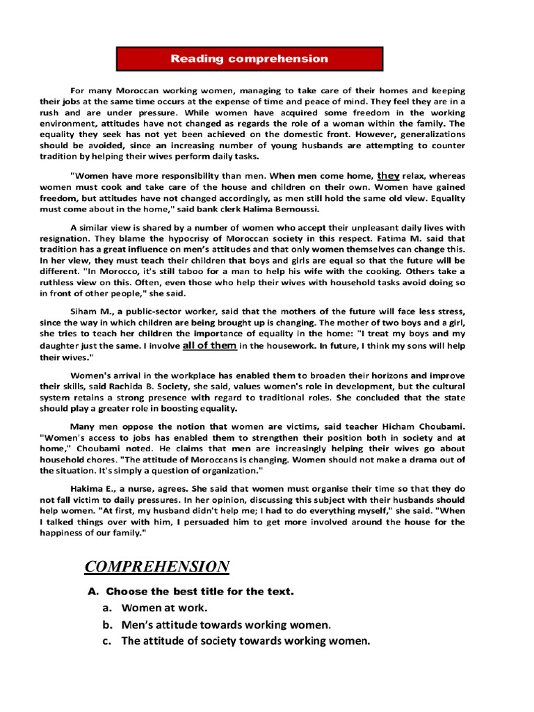 Text Comprehension | PDF