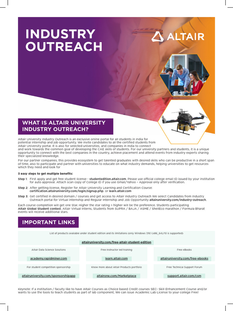 Altair Academic Brochure & Industry Outreach 2023 | PDF | Simulation ...