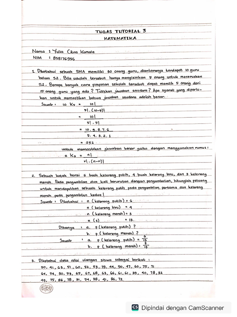 TT3 Matematika | PDF