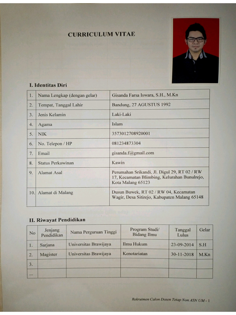 CV Um | PDF