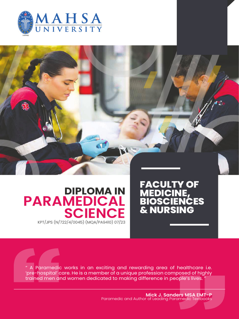 Diploma in Paramedical Science Overview | PDF | Paramedic | Emergency ...