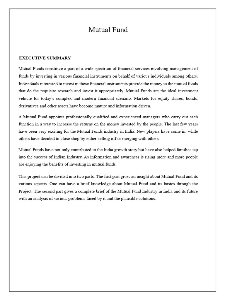 Mutual Funds | PDF | Investment Fund | Methodology