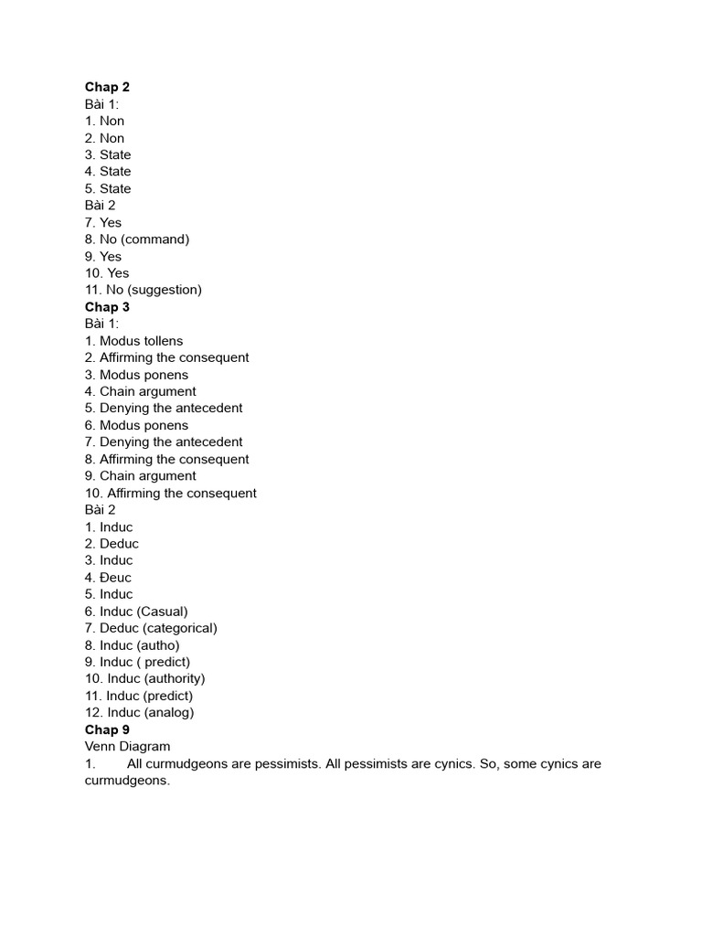 Logical Reasoning Exercises | PDF | Syntax (Logic) | Inference