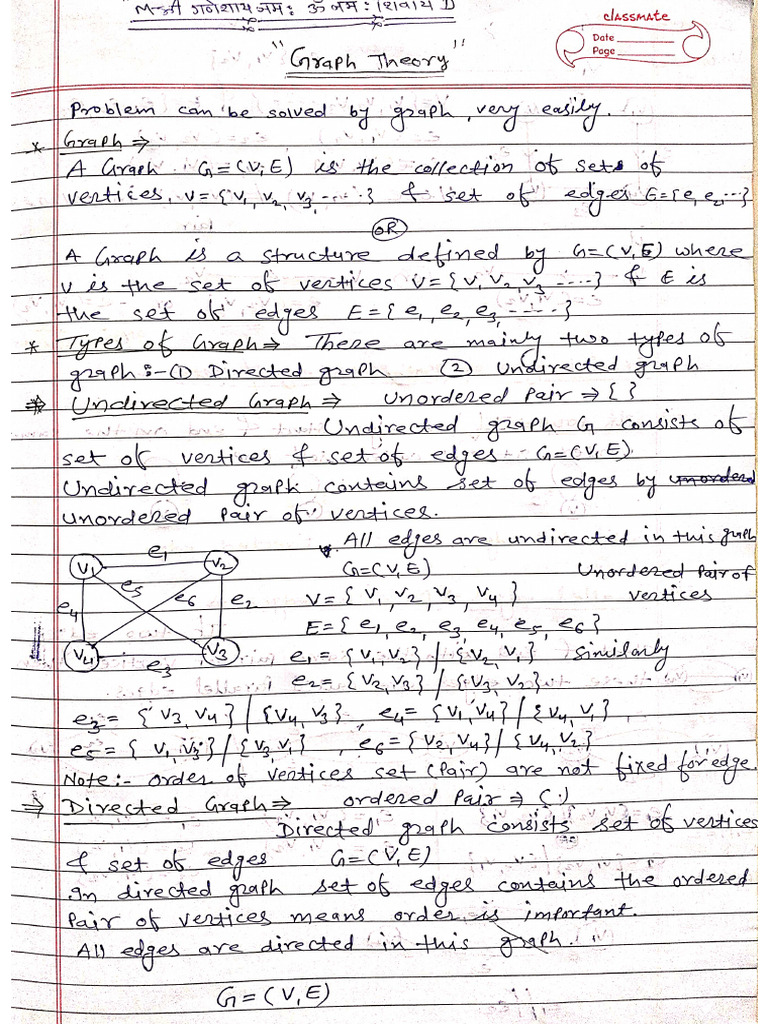 RGG-Graph Theory-Unit-I & II | PDF