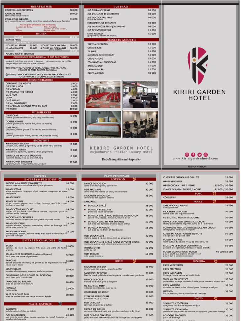FR Food Menu | PDF