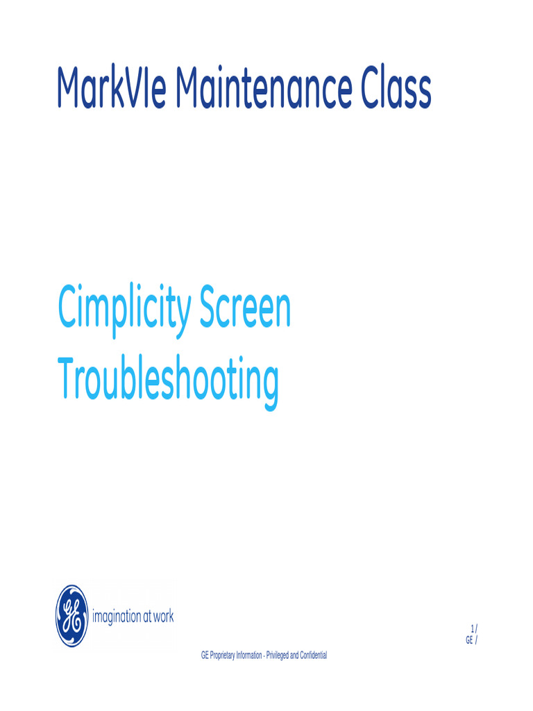 11 Cimplicity Screen Troubleshooting Rev | PDF | Computing | Software