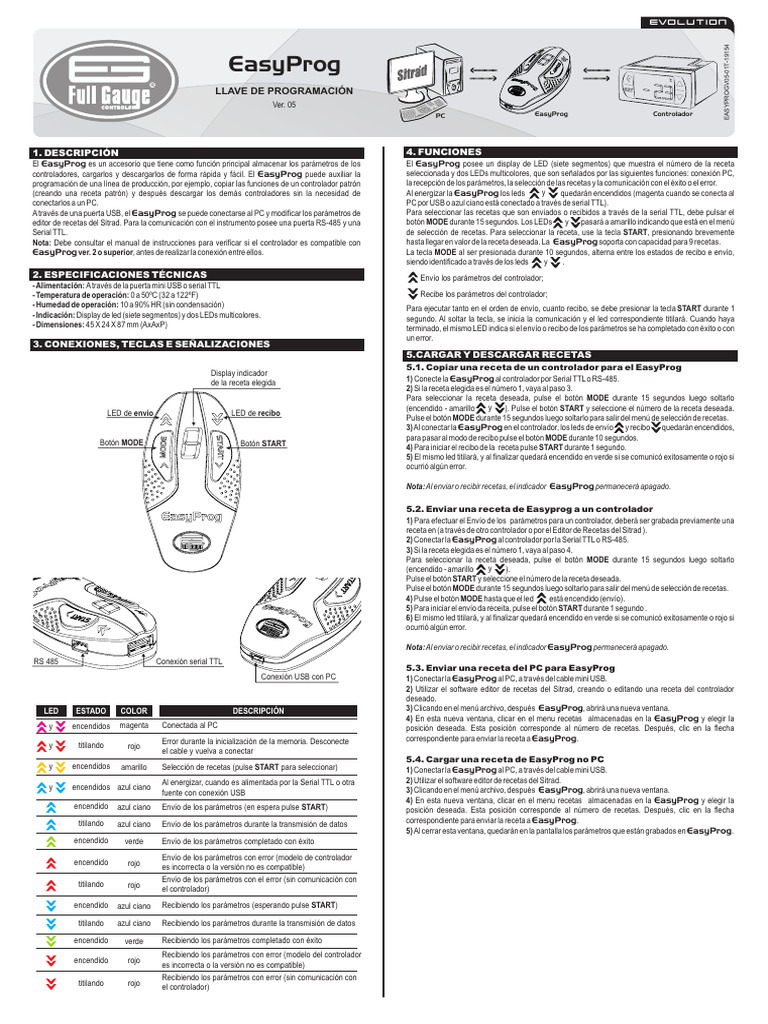 180 0061 Easyprog Llave Programacion Usb3180 | PDF | USB | Residuos