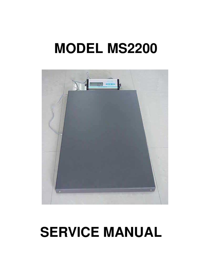 MS 2200 | PDF | Calibration | Kilogram