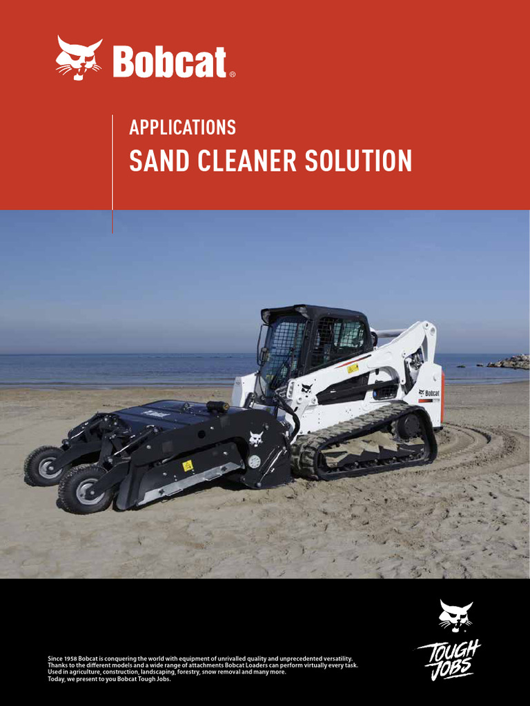 Bobcat Sand Cleaner Attachment Overview | PDF | Loader (Equipment)