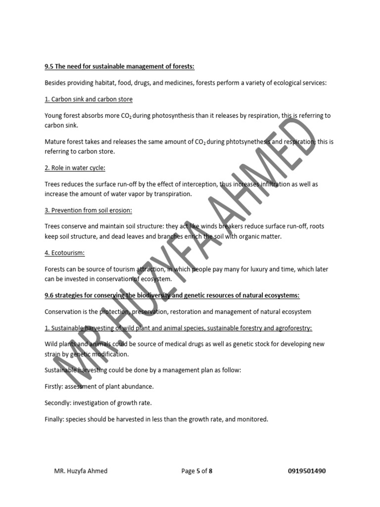 Chapter 9 Ecosystem C | PDF | Conservation Biology | Ecosystem