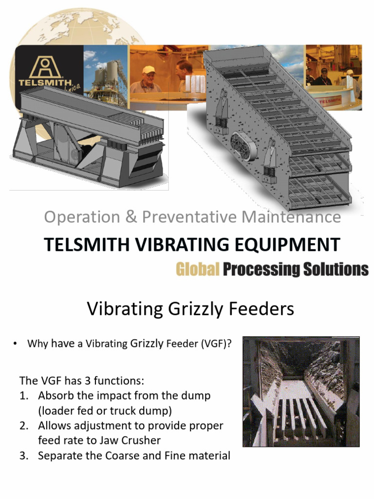 Vibrating Equipment Maintenance | PDF | Gear | Belt (Mechanical)