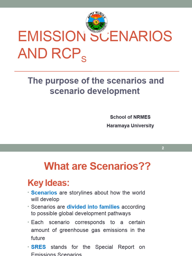 Emission Scenarios and RCPs Explained | PDF | Greenhouse Gas ...