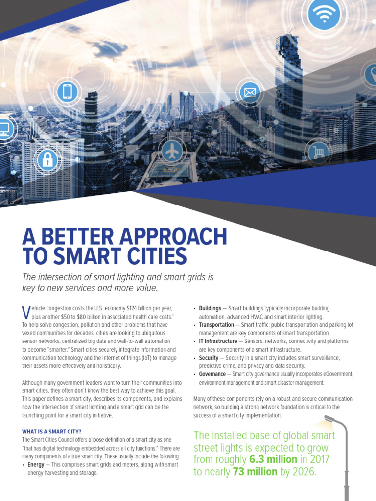 A Better Approach To Smart Cities Sensus | PDF | Smart Grid | Internet ...