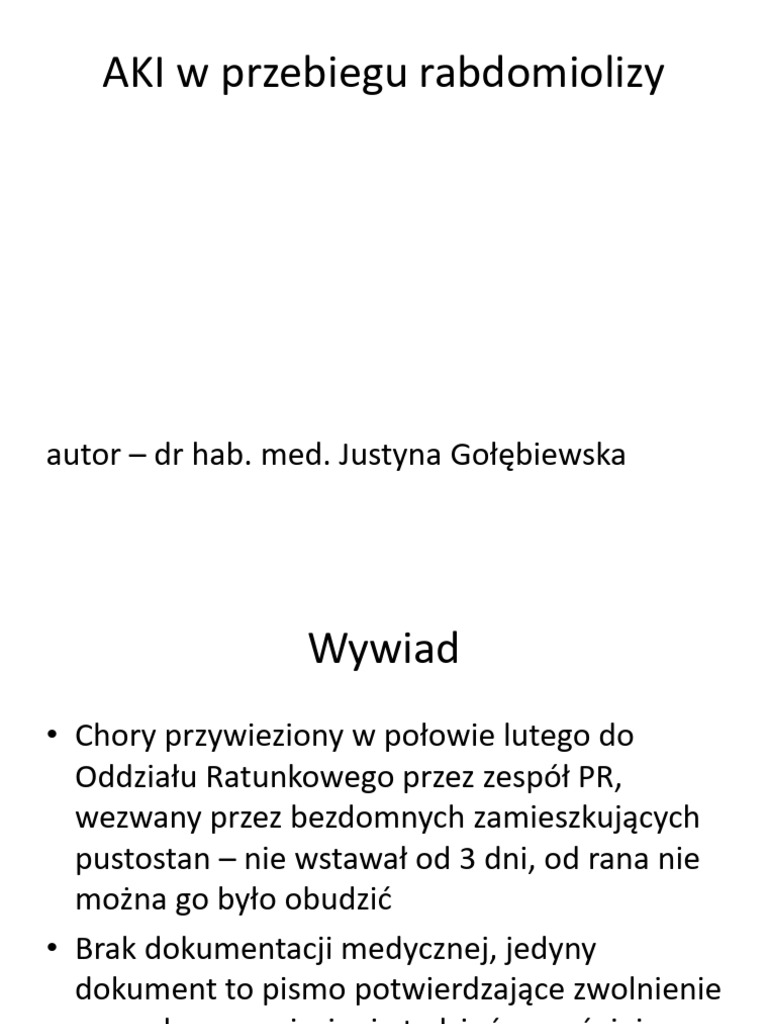 AKI Rabdomioliza | PDF