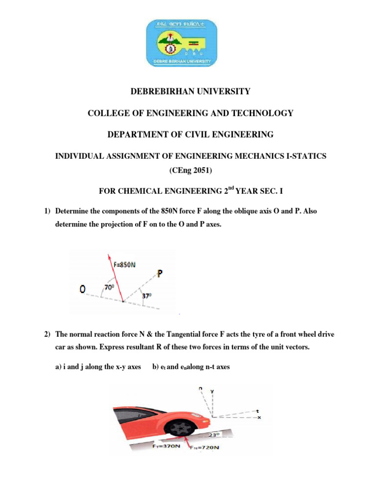 Ia 2nd Yr Chemical Engineering | PDF