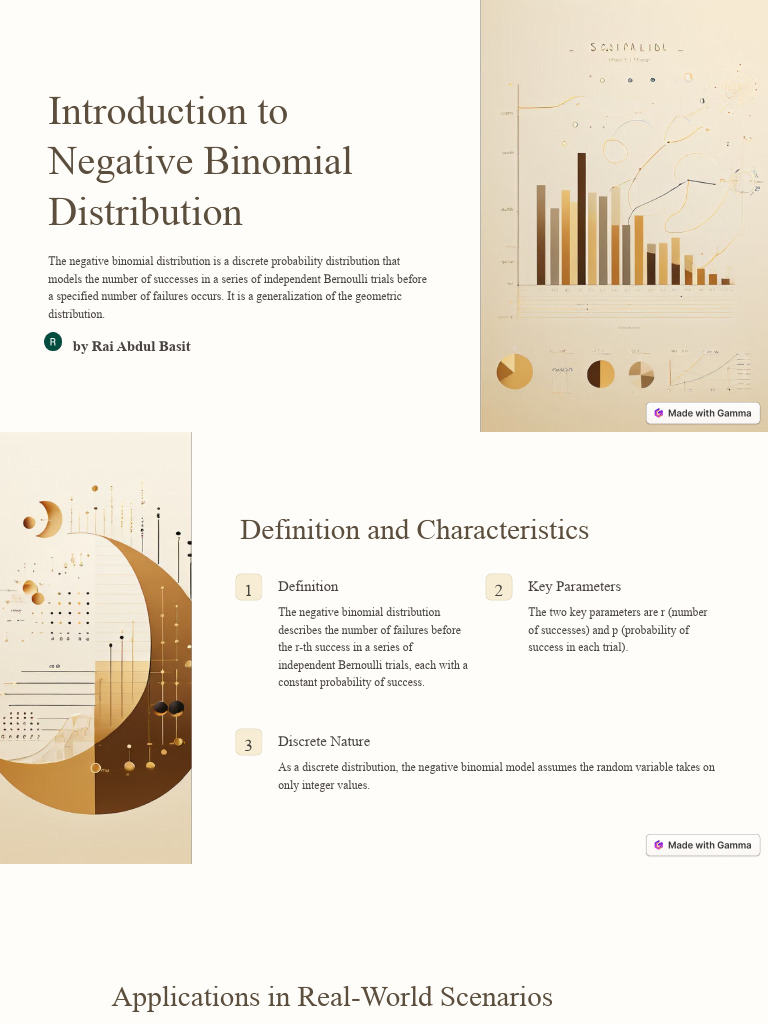 Introduction To Negative Binomial Distribution | PDF | Probability ...