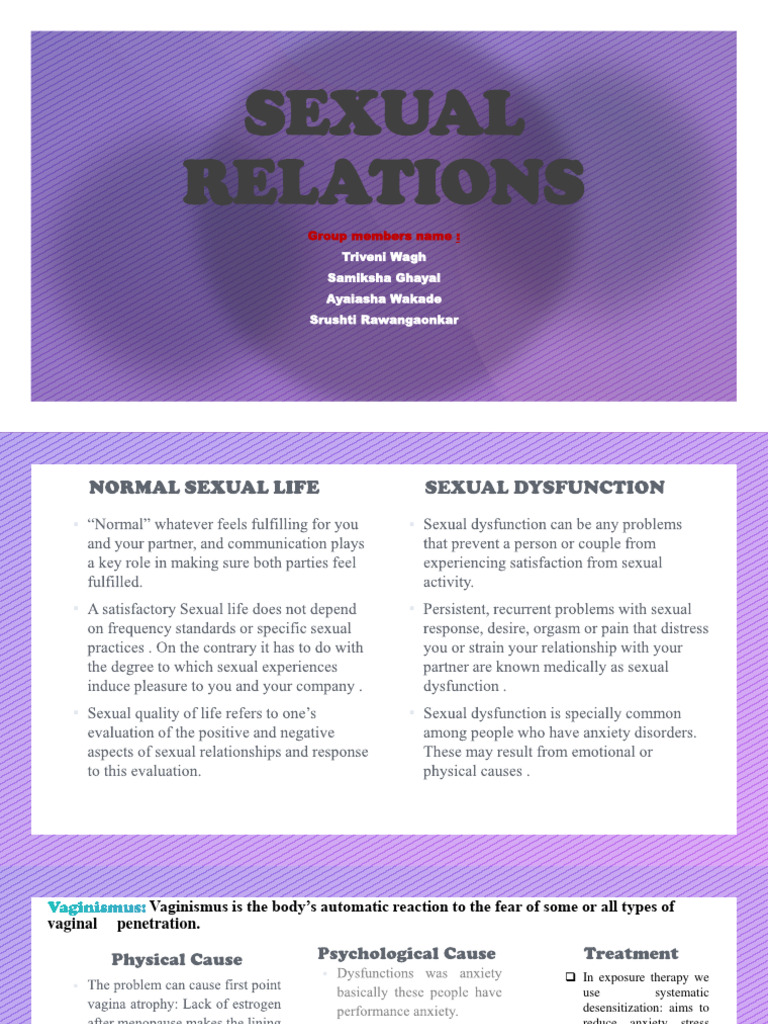 Sexual Relations 2 | PDF | Psychotherapy | Cognitive Behavioral Therapy