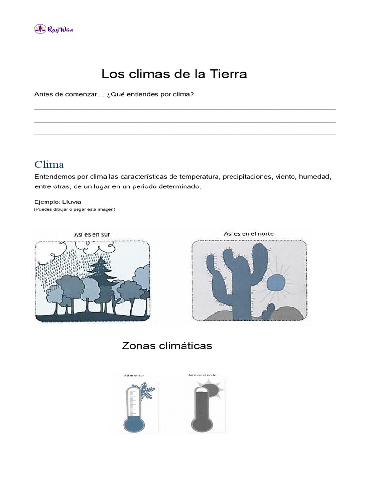 Zonas Climáticas 3ro Básico | PDF | Clima | Zona tropical