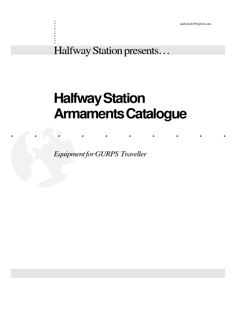 Traveller - GURPS - Equipment | PDF | Tanks | Ships