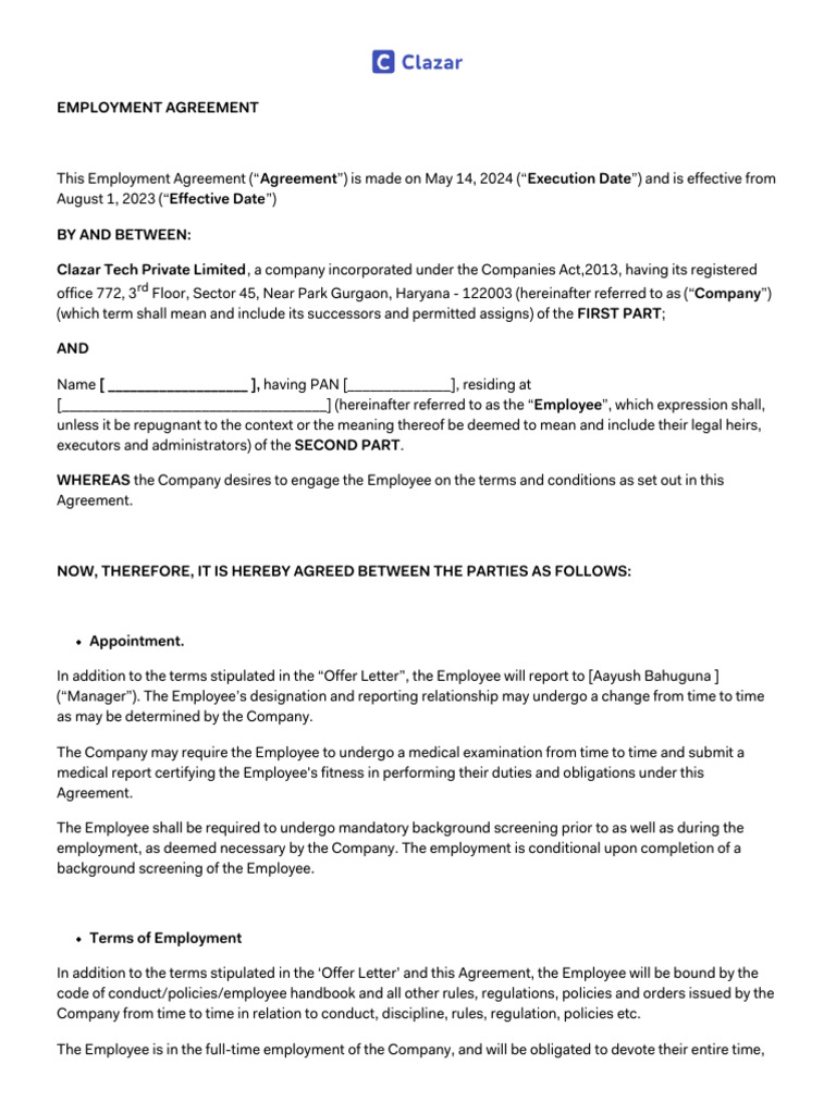Shivansh Juyal Offer Letter Document Completed | PDF | Employment ...
