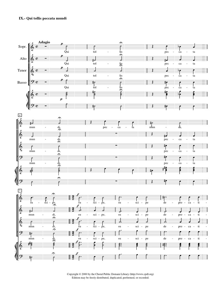 Gloria - Vivaldi - Qui Tollis Peccata Mundi | PDF