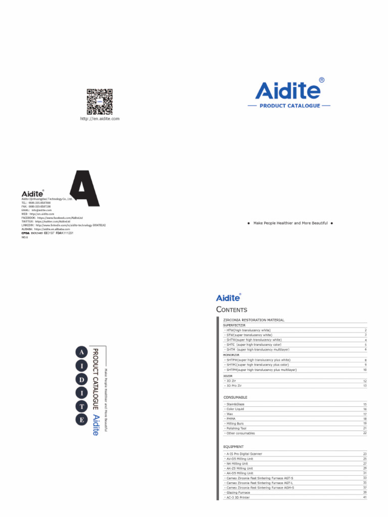 AIDITE Product Catalogue | PDF