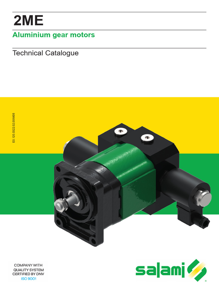 Salami 2ME Gear Motor Catalogue | PDF | Gear | Manufactured Goods
