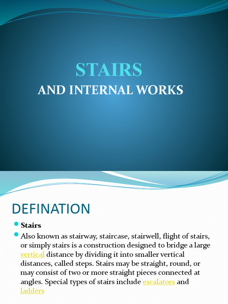 Stairs and Other Internal Works | PDF | Stairs | Sink