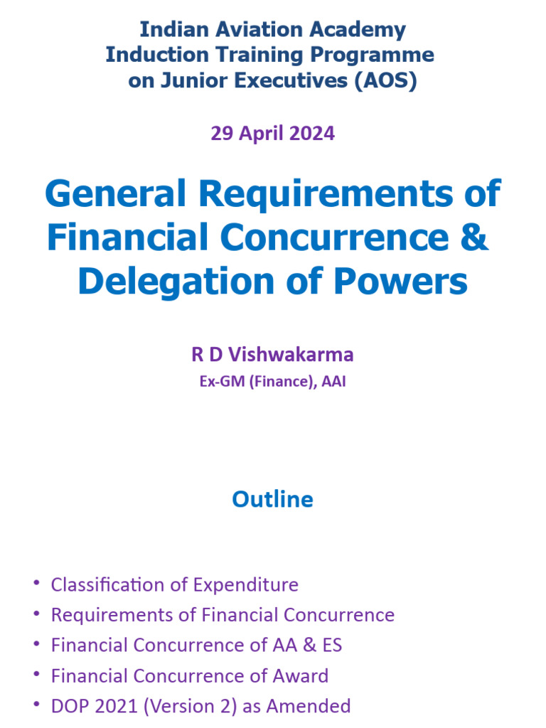 Financial Concurrence Guidelines for AOS | PDF | Expense | Depreciation