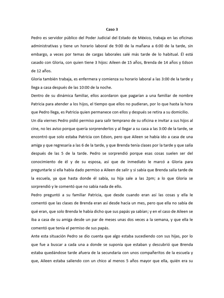 Caso 3 Pedro | PDF