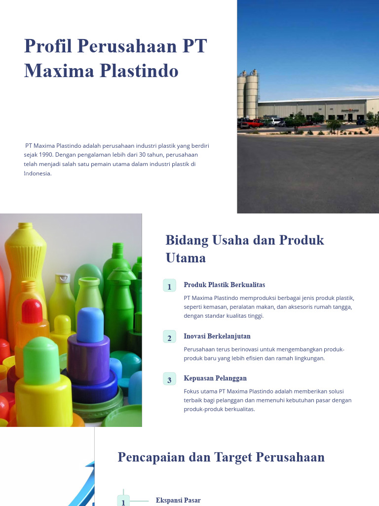 PT Maxima Plastindo: Pemimpin Industri Plastik Ramah Lingkungan | PDF ...